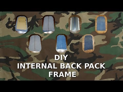 DIY Internal Backpack Frame