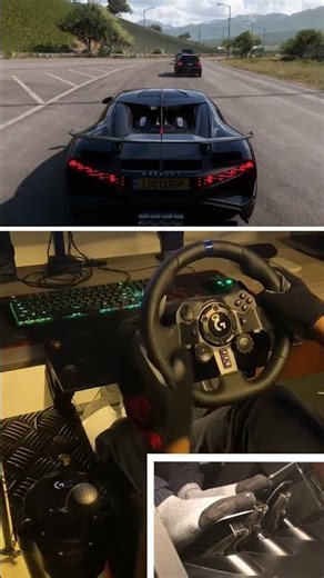 Bugatti Highway Madness in Forza | Logitech G923 POV