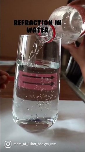 REFRACTION IN WATER EXPERIMENT | KIDS SIMPLE EXPERIMENT
