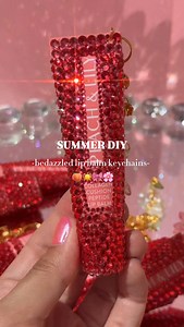 6.3K views · 228 reactions | Bedazzled lip balm keychains  Cute and...