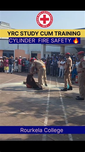 🔥 Fire Safety Demo | YRC Camp 2025 | Emergency Safety Training #Shorts