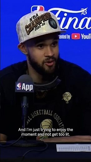 Boston Celtics' Derrick White CHIPPED a TOOTH in NBA FINALS win #celtics #nbafinals #champion