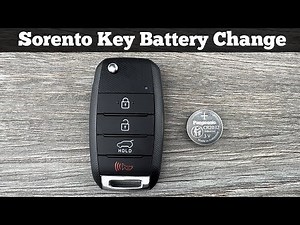 2013 - 2020 Kia Sorento Key Fob Battery Replacement - How To Replace Change Sorento Remote Batteries