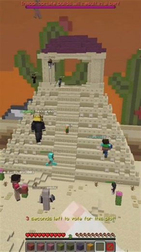 Minecraft PYRAMID 7min build 🥱 #minecraft #building #hypixel #gaming
