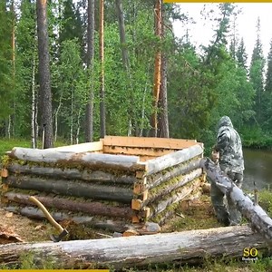 Start-to-finish - 6 months of Log Cabin built alone - off grid. | Complete Bushcraft