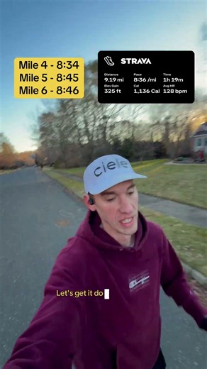 9 miles keeping the heart rate at 128bpm - a chilly and windy run but nice and easy 🫡