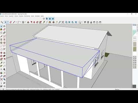 Tutorial: MODELAGEM TELHADO SIMPLES NO SKETCHUP