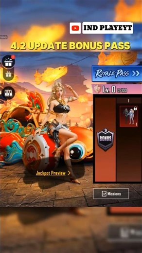 4.2 Update Bonus Pass🫣 Rewards, Prize Path Collab etc🔥 #bgmi#newupdate#shorts#fypage#pubgmobile💯