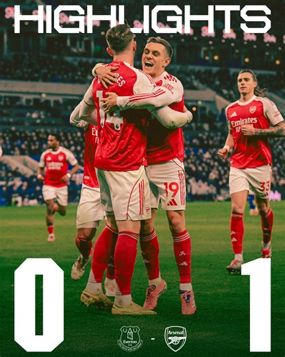 Three points secured 🔒 Catch the highlights from our 1-0 win against Everton 📺 | Arsenal