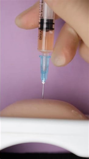 Wearable Practice Injection Pad 😷 #goodtoknow #funfacts #clinicalskills #practice #techniques #hack