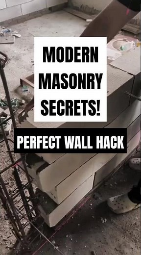 How PROs Build Walls! Genius Block & Rebar Combo Technique