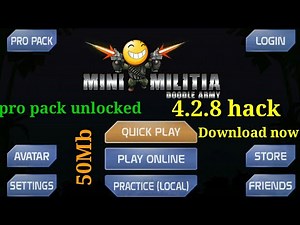 Download mini militia 4.2.8 only pro pack mod/link in description