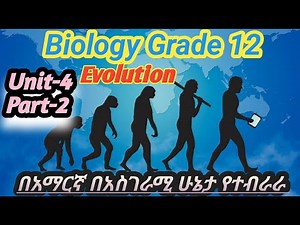 Ethiopian grade 12 Biology unit 4 part 2 /Evolution / ባይሎጀ የ12ኛ ክፍል ምዕራፍ 4 ክፍል 2/ #grade12 #bio