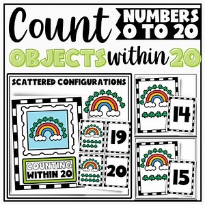 Kindergarten Math: Counting Numbers up to 20 in Scattered Configurations