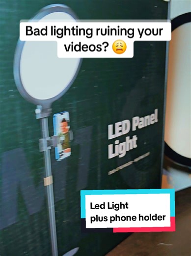 Bad lighting can instantly ruin good content 😩 This ring light makes everything look clearer, brighter, and more professional — whether you’re on Zoom, filming, or going live. Simple setup. Clean lighting. Big difference. Tap the product to check it out 👇 #ringlight #contentcreators #fyp #tiktokshop #creatorgear