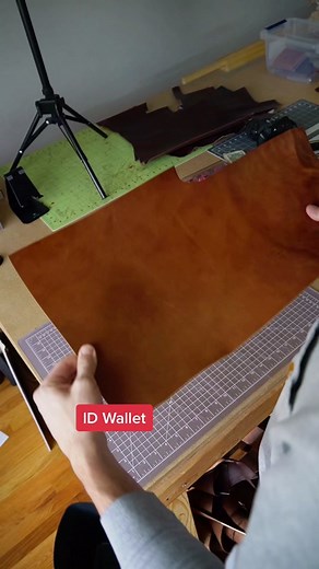 Show some ID. #ASMR #leathertok #leathercraft #fyp #Walet #id