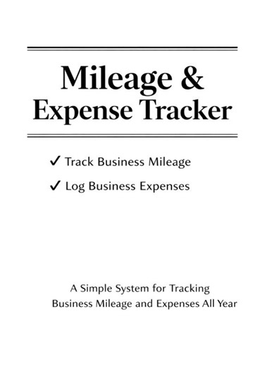 Mileage & Expense Tracker Printable for Small Business and Freelancers - Etsy