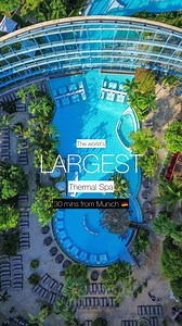 James Haskins | European travel tips & inspiration | WORLD’S LARGEST thermal spa & water park - SAVE 🩵 for your next visit to Munich, Germany 🇩🇪 Did you know that only 30 mins minutes from... | Instagram