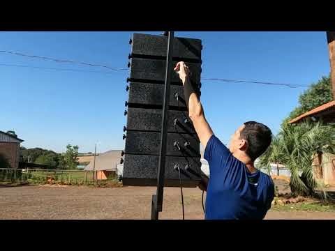 Apresentação e detalhes tecnicos Kit Ativo (Line Array + Sub 18") 14 Caixas Gla6000 Estereo