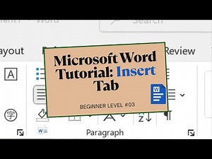 Microsoft Word Insert Tab: Complete Beginner’s Guide