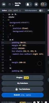 CSS Battles Daily Target 10th November 2025 Solution | 238 chars | CSS Challenges #cssbattles #css