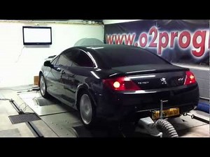 Test dyno reprogrammation moteur Peugeot 407 2.7 HDI 204ch (réel192)@224ch o2programmation Paris