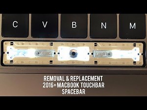Macbook Spacebar Removal & Replacement - 2nd Gen Touchbar **SEE COMMENTS FOR FREE REPAIR!**