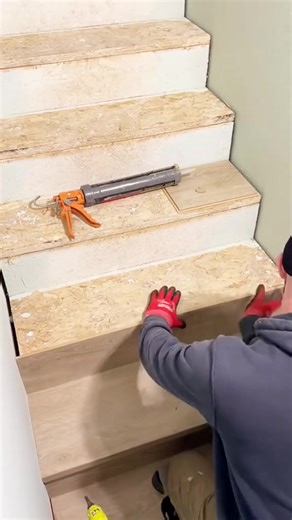 Laminate flooring on stairs #tools #construction #remodel #satisfying #fyp #trending #satisfying #fyp #trending #viral #bluecollar #wood #diy #asmr #repair #lvp #lvt #laminate #vinylflooring #laminateflooring #flooringinstallat~ | Michael Hall