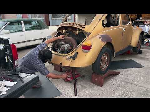VW Beetle engine removal HOW TO