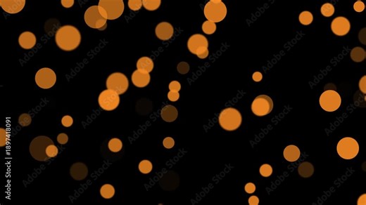 Gold blurry bokeh particles animation on black background. gold dust bokeh particle effect 4k stock video.