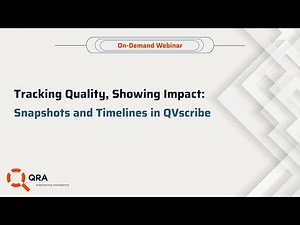 Tracking Quality, Showing Impact: Snapshots and Timelines in QVscribe