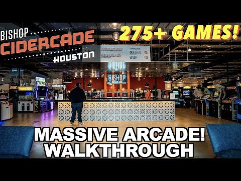 Bishop Cidercade Houston Arcade Walkthrough | This Place is HUGE! 275+ Games!