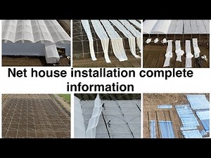 Shade Net house stracture installation | poly house full information details