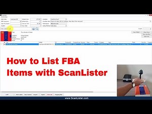 How to List FBA Items using ScanLister