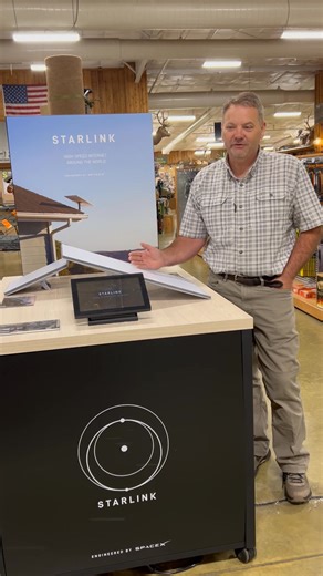 Dependable internet no matter how far from town you live. Starlink can keep you connected. #starlink #mpw #mackspw Shop Now: https://www.mackspw.com/p/starlink-standard-ax-tri-band-wi-fi-kit | Mack's Prairie Wings