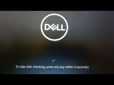 How to Stop To Skip Disk Checking Press Any Key Within 7 Seconds on Windows 10 Dell PC