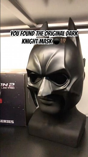 Simple. Iconic. Unbreakable — the Black Batman Resin Mask #batmanmask #batmancosplay