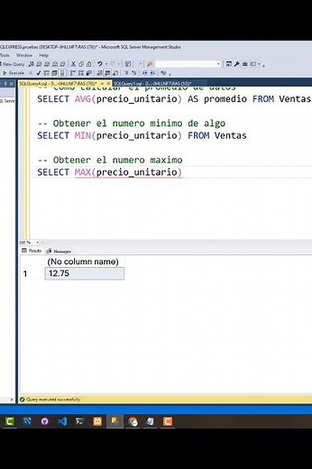 Función MAX en SQL Server #sqlserver #excel #sql