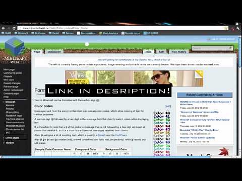 How to change the color of your nickname in Minecraft