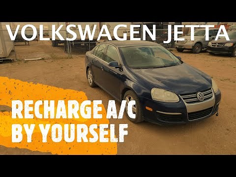 Volkswagen Jetta MK5 - How to RECHARGE A/C by Yourself