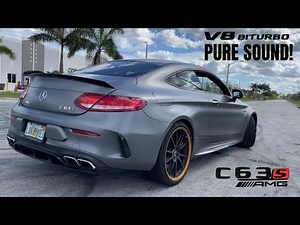 Mercedes-AMG C63 S PURE SOUND! | C63 S BRUTAL Bi-Turbo V8 Start, Revs, Downshifts & Accelerations!