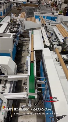 DABA Full Automatic Paper Core Cutting Machine With Auto Core Loading System
