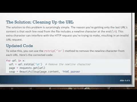 How to Fix Beautiful Soup Returning Only the Last URL in Your Web Scraping Project