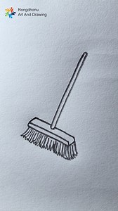 614K views · 5.2K reactions | Simple Pencil Sketch of a Broom | Easy Object Drawing #rongdhonuartanddrawing | Rongdhonu Art and Drawing | Facebook