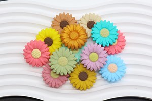 Sunflower Silicone Beads, 30mm Colorful Flower Focal Beads for Keychains, Jewelry & DIY Crafts - Etsy