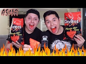 [ASMR] Flamin' Hot Doritos Challenge w/My Brother!