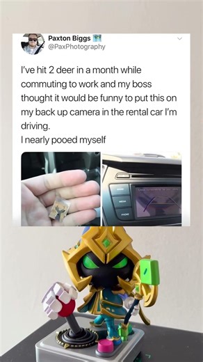 Boss Put Deer on Backup Camera 😂 #Pranks #Work