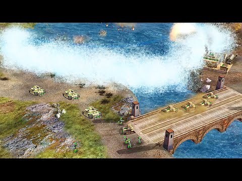 GIANT FLOOD SMASHES BIG ARMY | Command & Conquer: Generals Gameplay