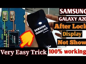 Samsung A20 display problem (After lock Display not show)