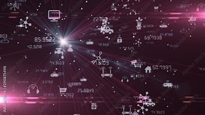 Digital connected devices network nodes Internet of things IOT cloud computing